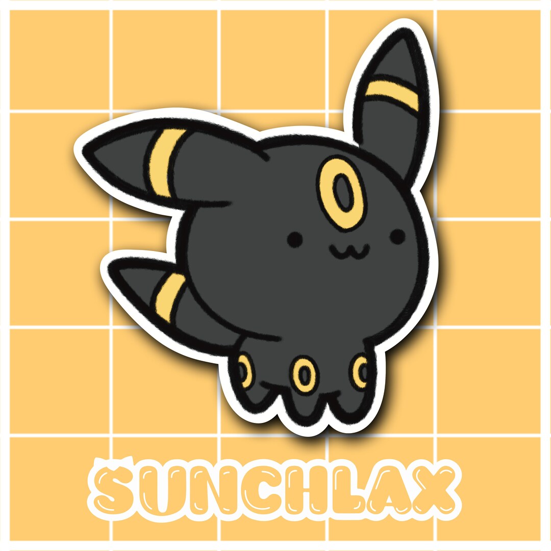 Umbreon Sticker Umbydoodle Sticker Doodlemon - Etsy