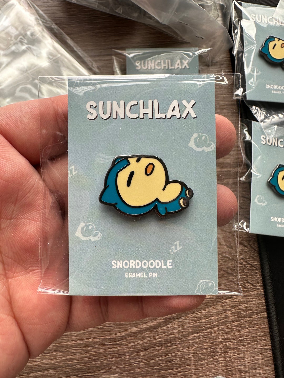 Snorlax Pin Snordoodle Doodlemon Hard Enamel Pin - Etsy