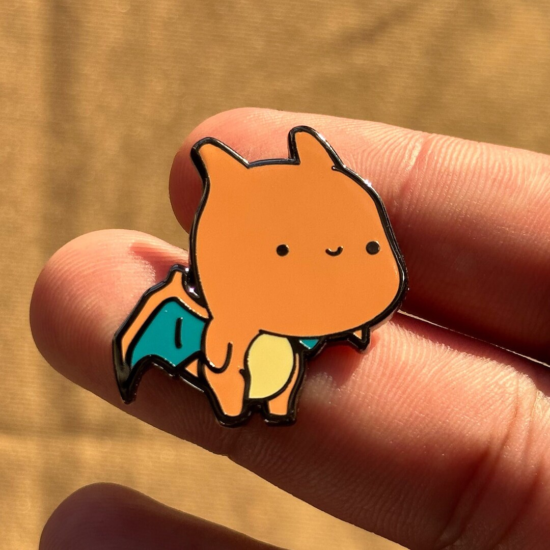 Charizard Pin Doodlezard Doodlemon Hard Enamel Pin - Etsy