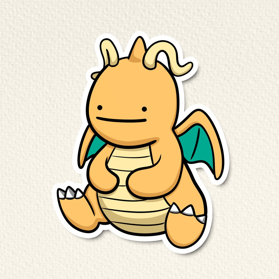 Dragonite Ditto Sticker - Etsy