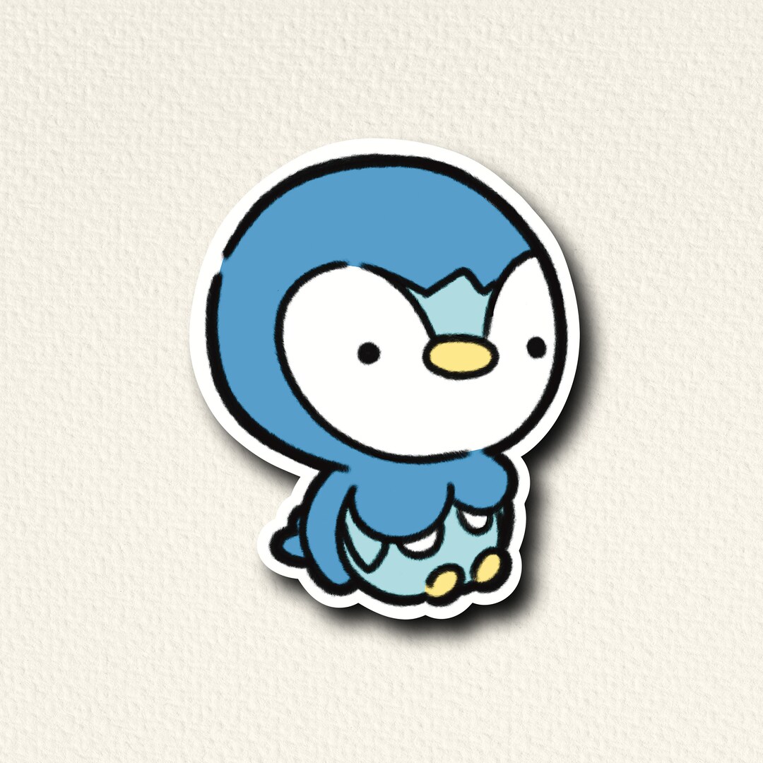 Piplup Sticker Pipdoodle Sticker Doodlemon - Etsy