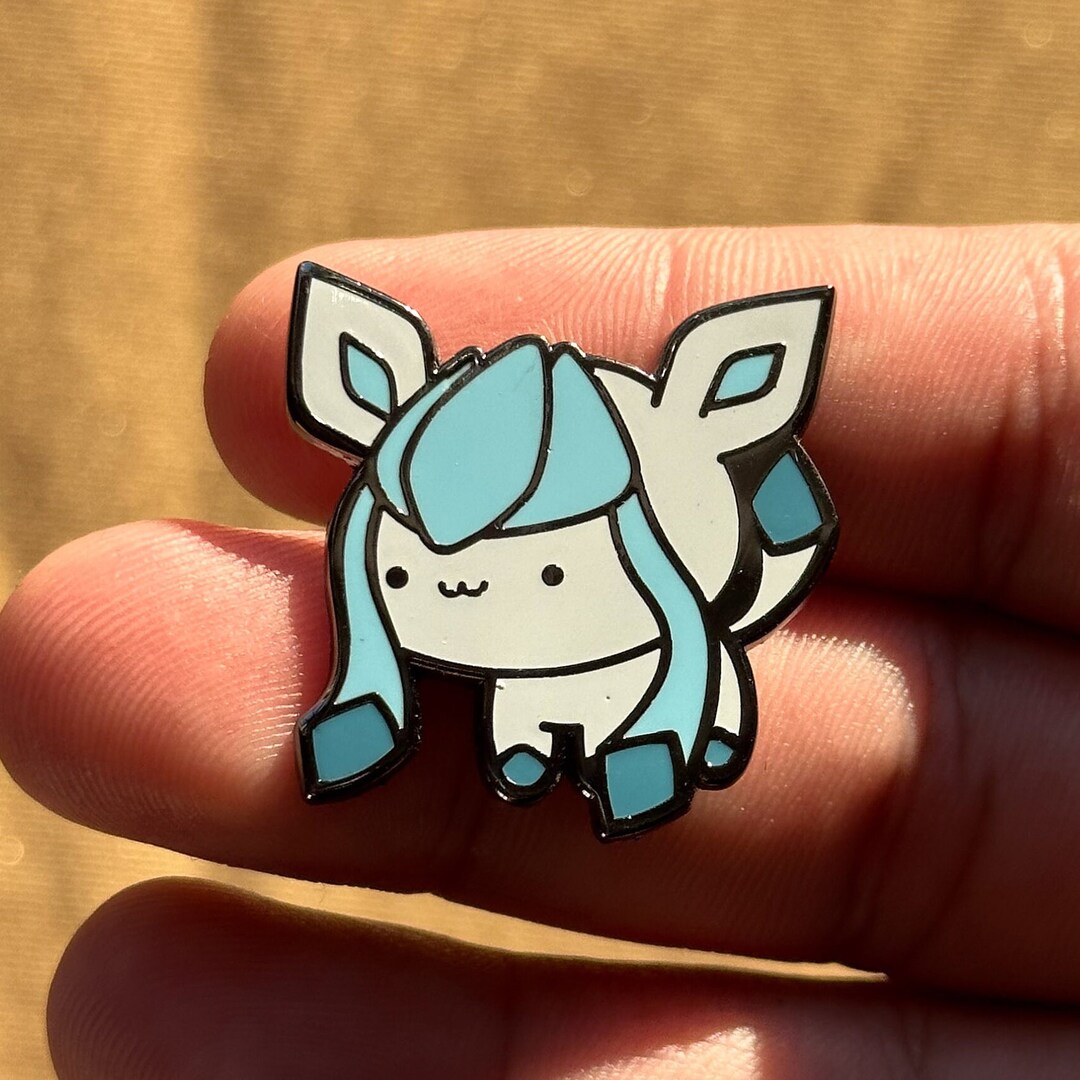 Glaceon Pin Glacedoodle Doodlemon Hard Enamel Pin - Etsy