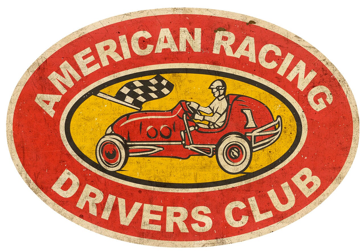 American Racing Drivers Club – 28in to 48in Automobile Advertising ...