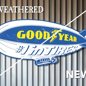 Goodyear Blimp Tire Sign - Etsy