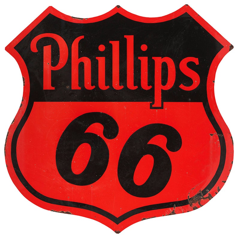 Phillips 66 – 24in to 48in Motor Oil Advertising REPLICA Metal Sign ...