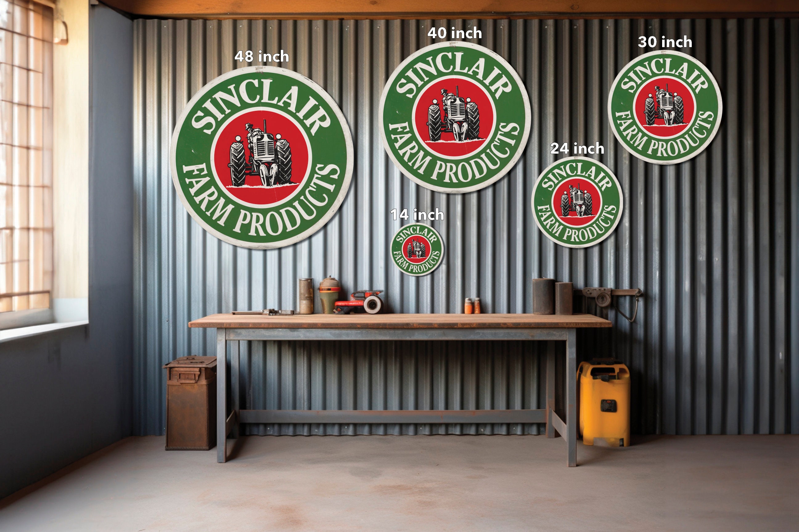 Sinclair Farm Products – 14in to 48in Farm Advertising REPLICA Metal ...