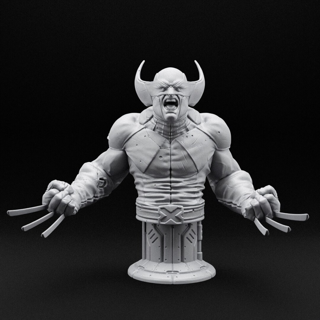 Paintable Bust Wolverine Printed in 3D - Etsy