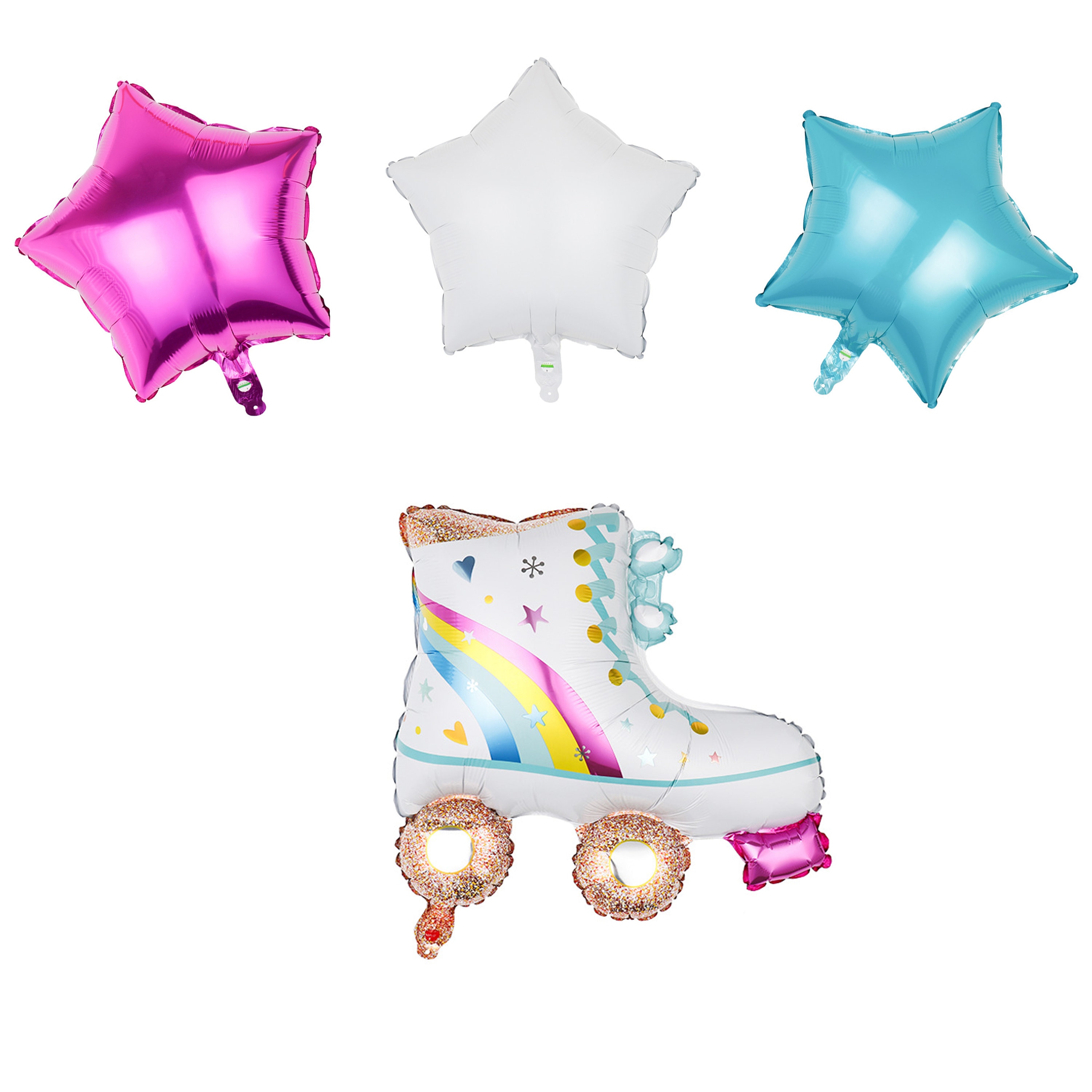 Roller Skate Mylar Balloon-skate Party-rainbow Skate-rollerblade ...