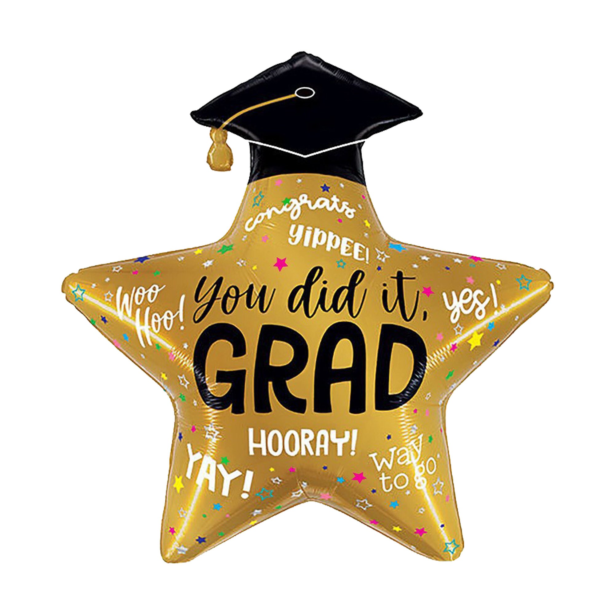 Gold Star Graduation Balloon, Graduation Party Decor, Bright Future ...