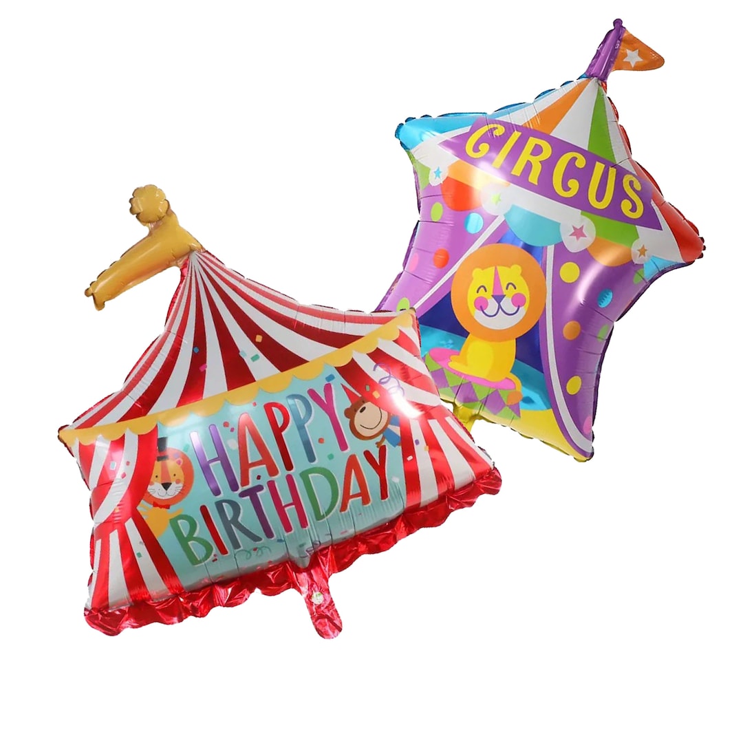 Circus Tent Foil Balloon, Carnival Tent Foil Balloon, Circus Birthday ...