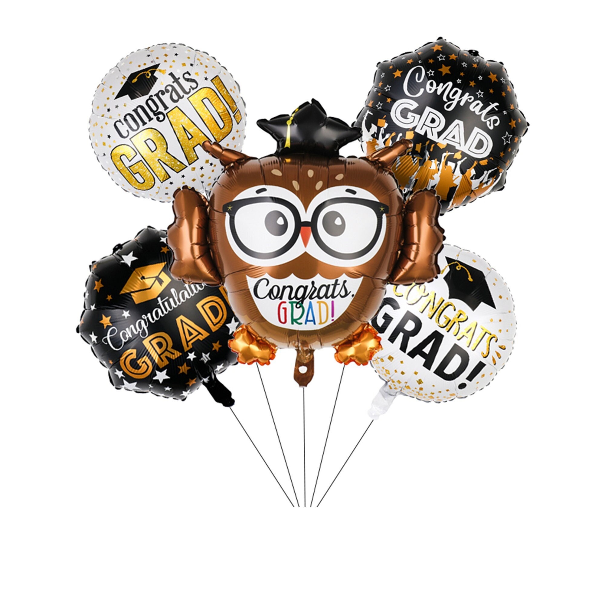 Owl Graduation Balloon Bouquet, Graduation Party Balloon, Kindergarten ...