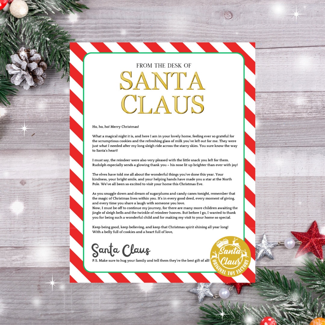 Letter From Santa, Secret Santa Ideas, Santa Letters, Nice List ...