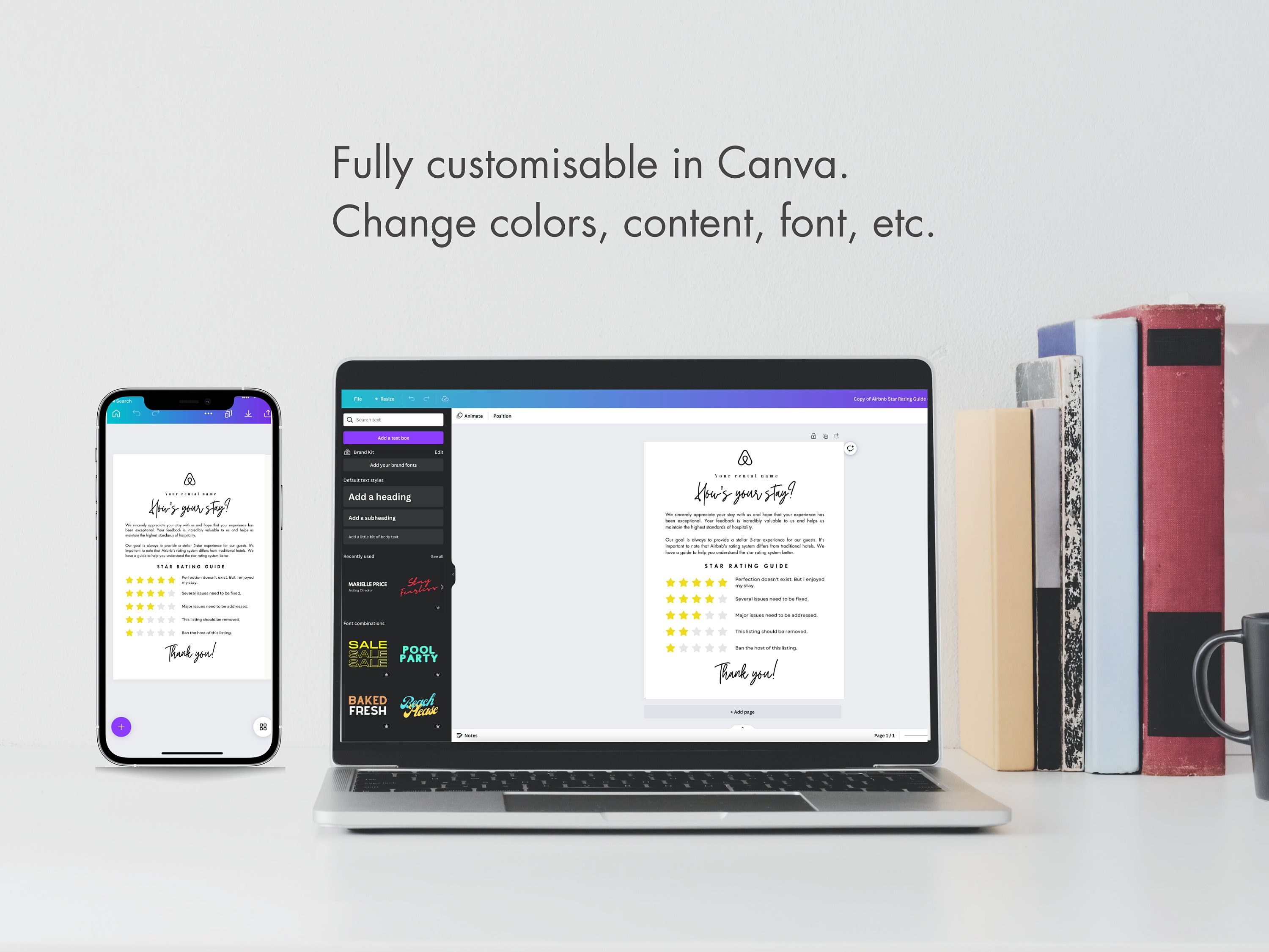 Airbnb Star Rating Guide, Airbnb Rating Explanation Template, Editable ...