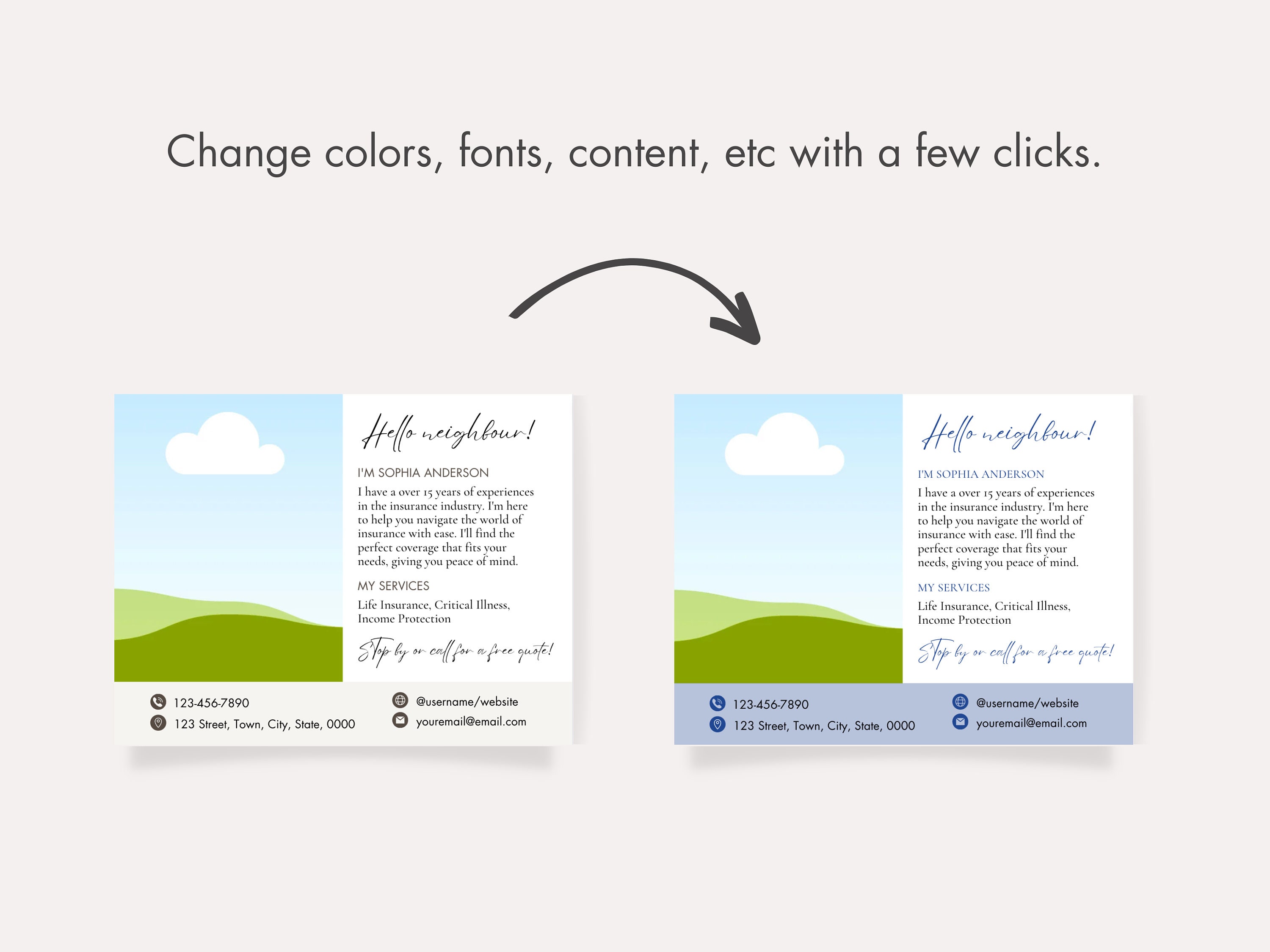 Insurance Agent Marketing Postcard, Insurance Postcard Templates ...