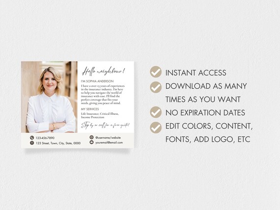 Insurance Prospecting Postcards