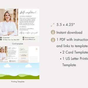 Insurance Agent Marketing Postcard, Insurance Postcard Templates ...