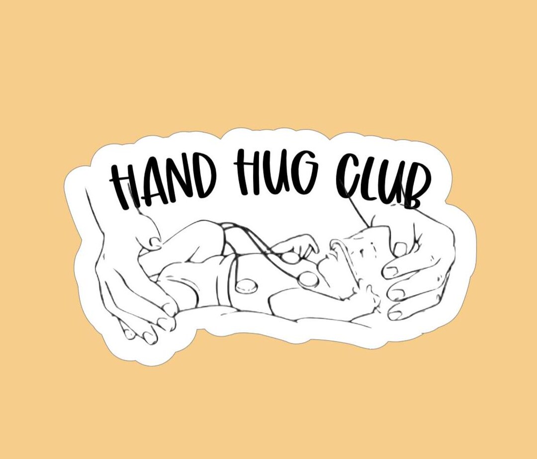 Hand Hug Club | NICU Sticker - Etsy