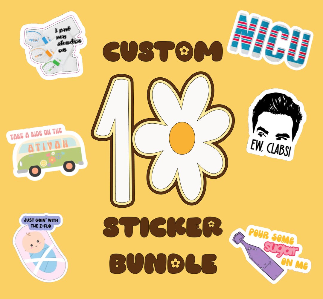 TEN Sticker Bundle - Etsy