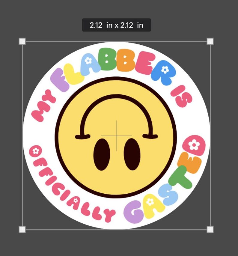 My Flabber is Officially Gasted | Sticker - Etsy