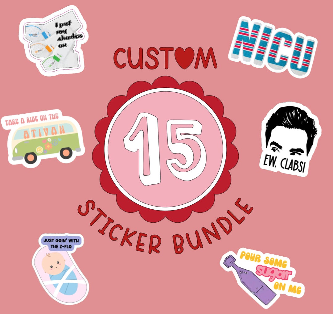 FIFTEEN Sticker Bundle - Etsy