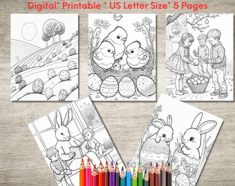 Cute Kawaii Plants and Flowers May Digital Coloring Pages for - Etsy