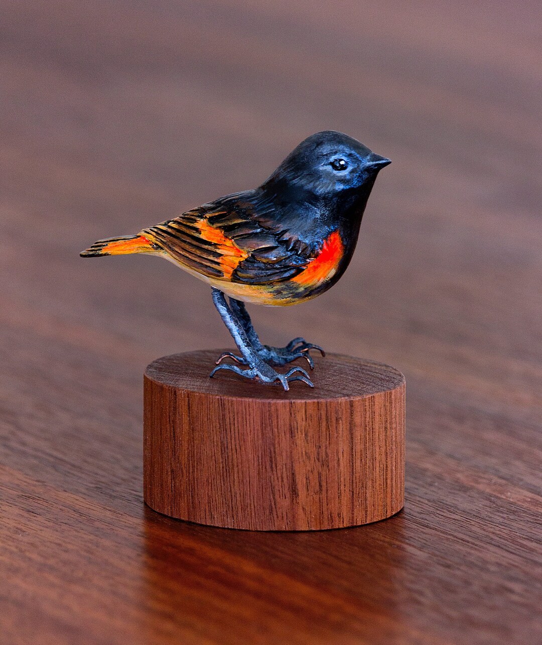 American Redstart Wood Carving - Etsy