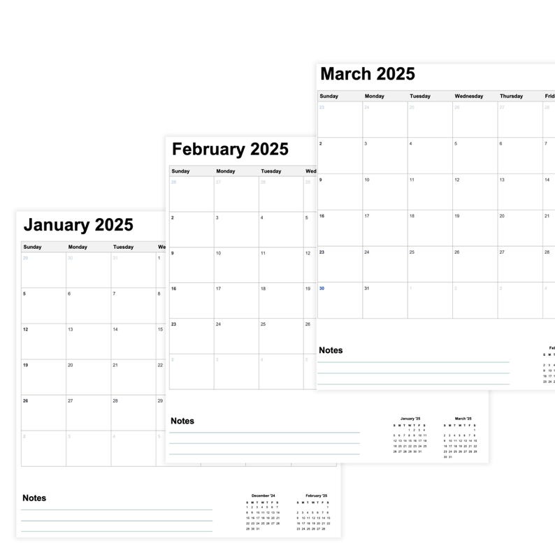 2025 Editable Calendar Template | Automatic Dates Excel Calendar ...