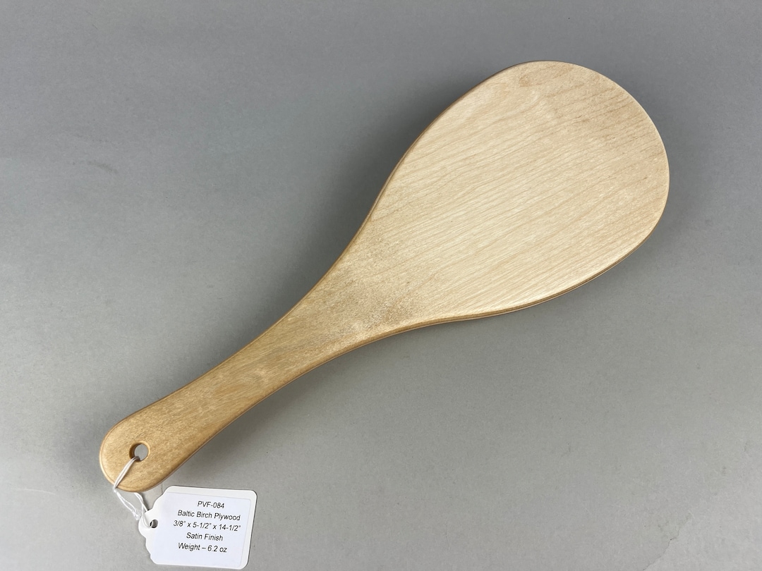 Jokari Style OTK Spanking Paddle, Oval Spanking Paddle, Plywood Spanking Paddle, Thin Oval ...