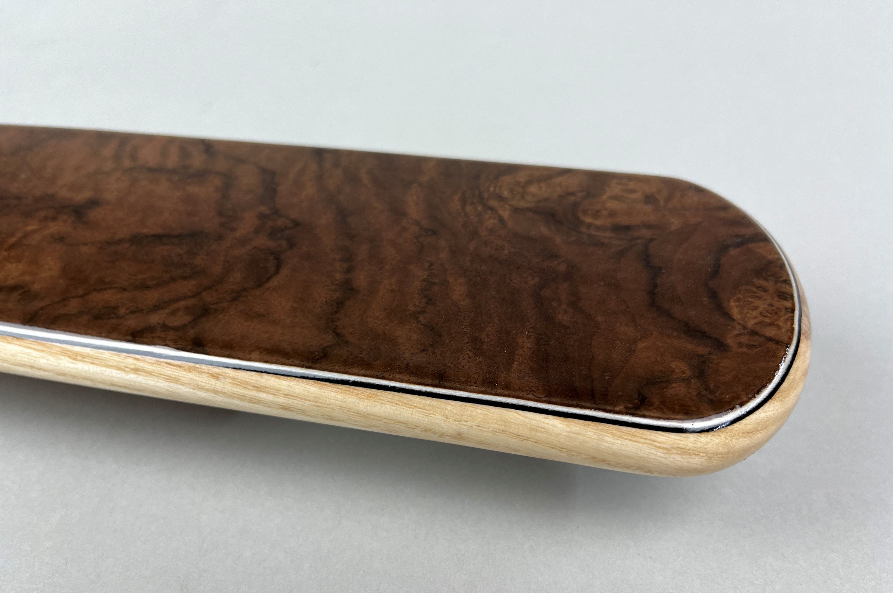 Spanking Paddle Principal's Paddle, Figured Walnut Veneer With Black ...