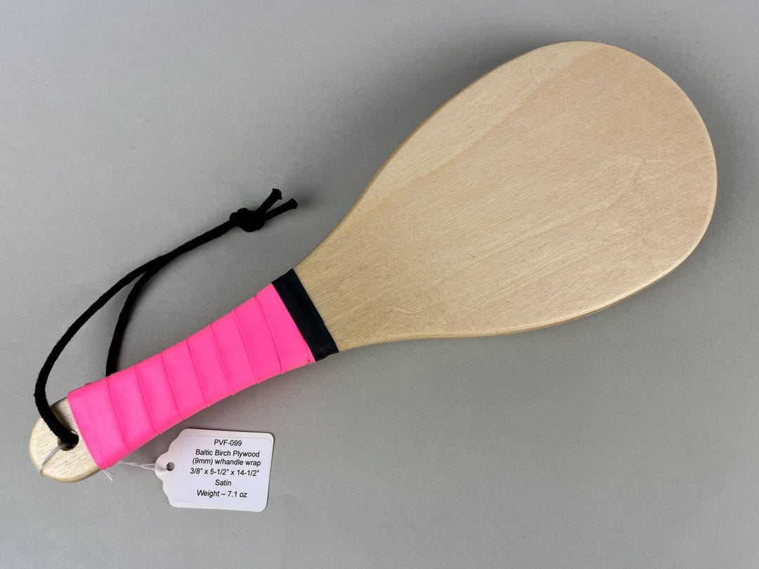 Baltic Birch Jokari Style Paddle: Pink Sport Grip - Etsy