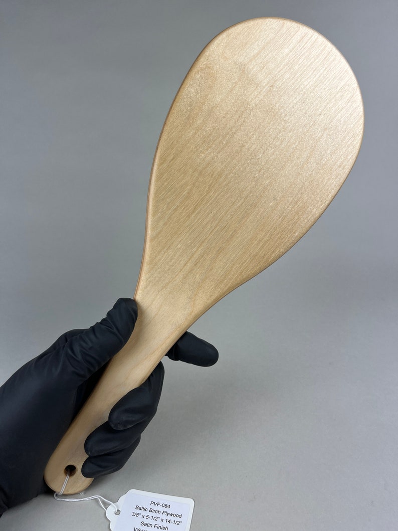 Jokari Style OTK Spanking Paddle, Oval Spanking Paddle, Plywood Spanking Paddle, Thin Oval ...