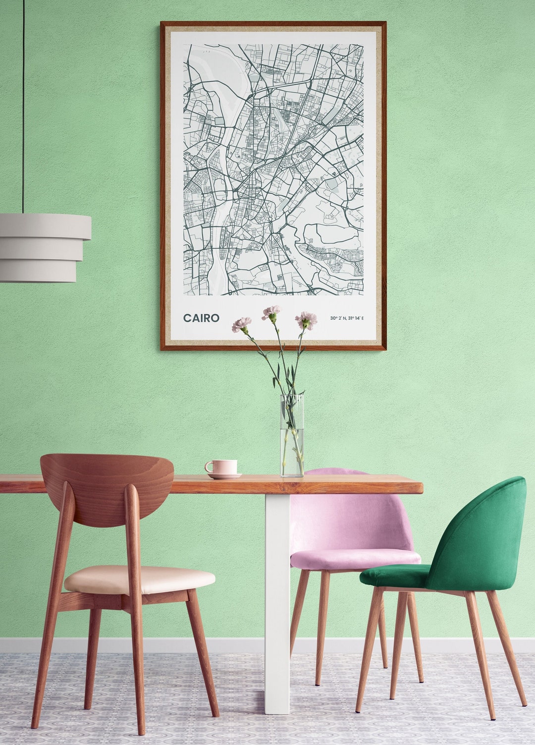 Cairo City Map, Custom Map, Custom Map Poster, Cairo City, Any Town, Deco Map, Large Map, Custom ...