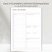 Printable Daily Sheet Plan Simple Functional Personal Daily 24 Hour ...