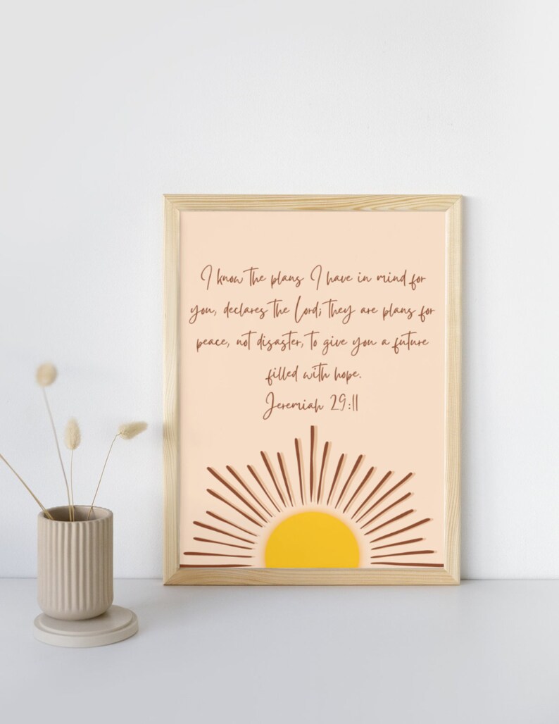 Five Boho Scripture Digital Dowload Wall Art - Etsy UK