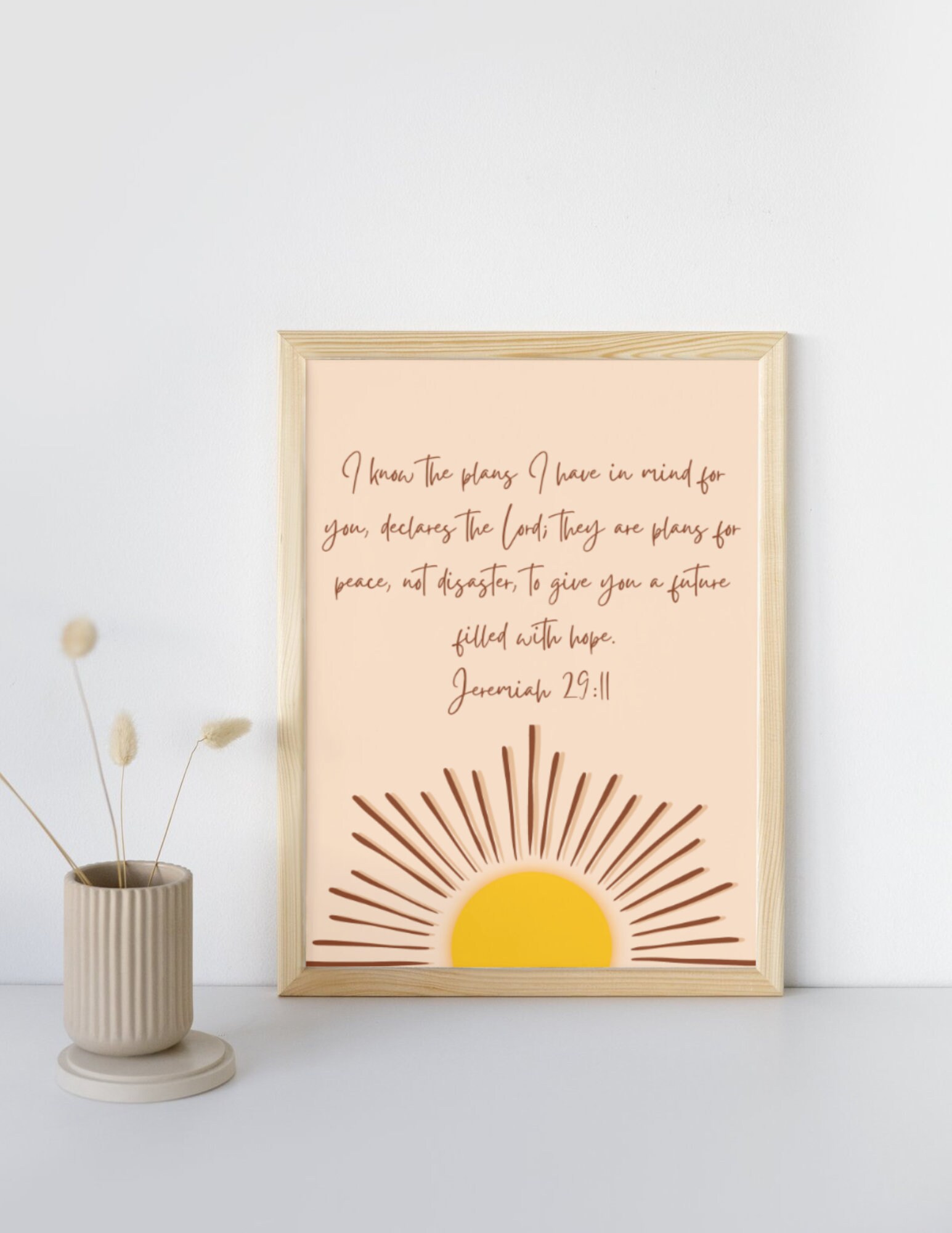 Five Boho Scripture Digital Dowload Wall Art - Etsy UK