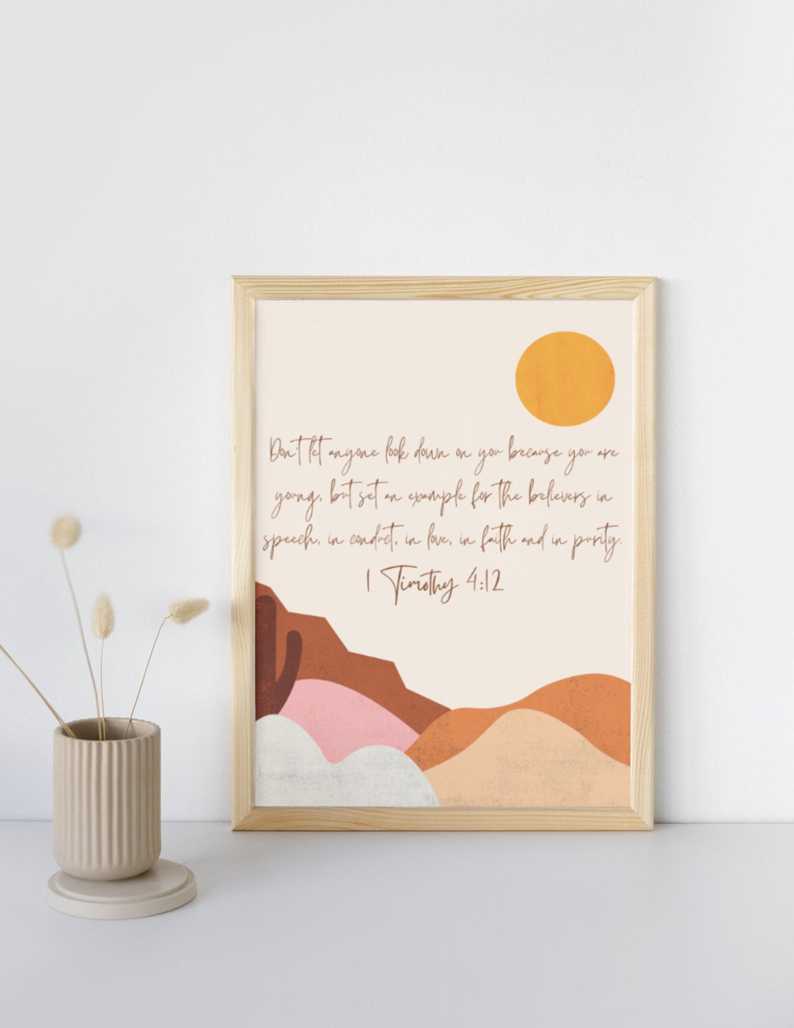 Five Boho Scripture Digital Dowload Wall Art - Etsy UK