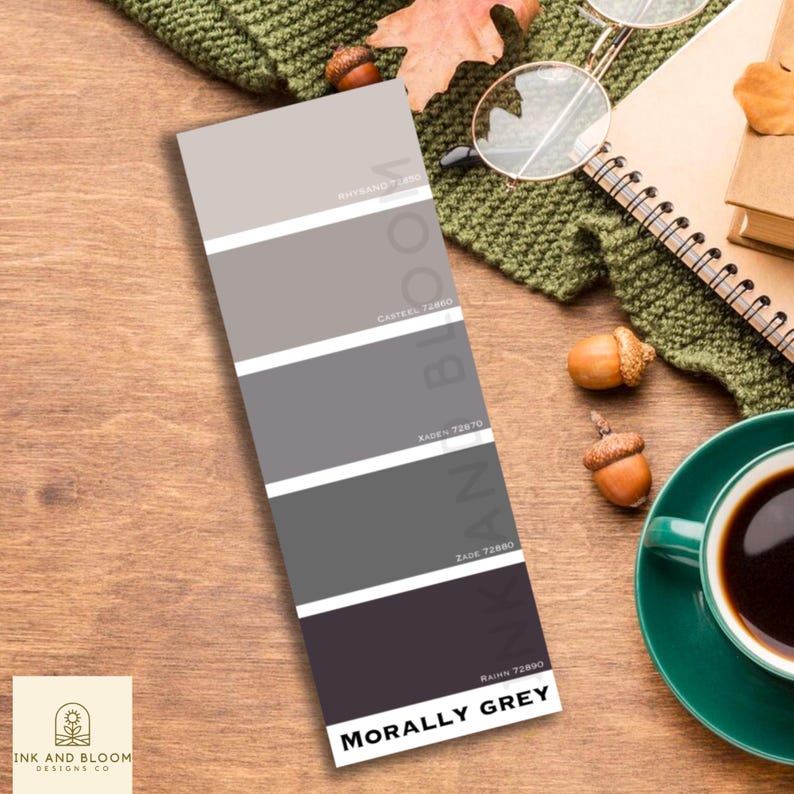 Morally Grey Bookmark, Fantasy Character Palette (PNG Digital Download ...
