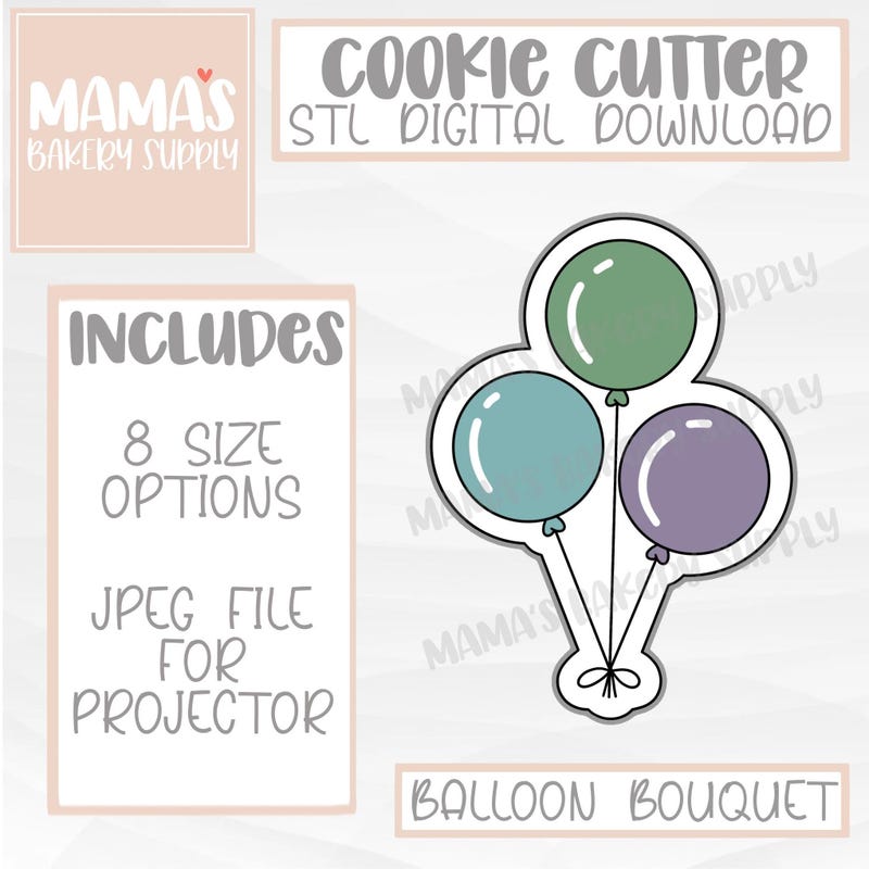 Balloon Bouquet Cookie - Etsy