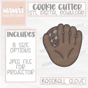 Baseball Glove Cookie Cutter STL File Digital Download - Etsy