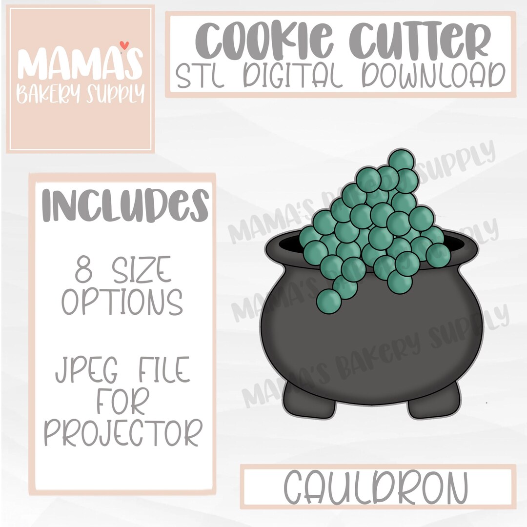 Cauldron Cookie Cutter STL File Digital Download - Etsy