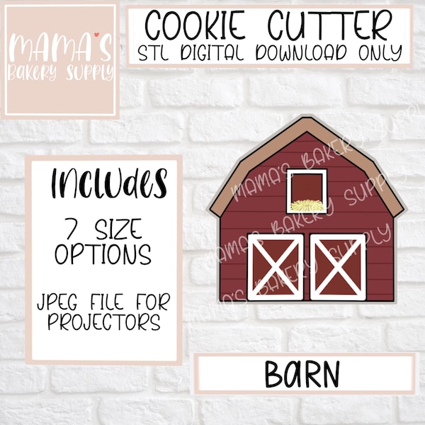 Barn Stl File - Etsy