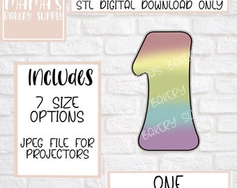 STL File, 1 With Balloons Cookie Cutter Design for 3D Printer, Instant ...