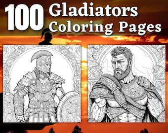 gladiator coloring book