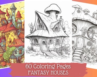 adobe house coloring page