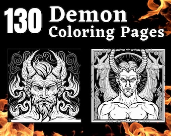 demon coloring pages printable