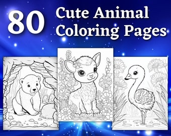 130 Baby Animal Coloring Pages Printable Coloring Book Cute Coloring ...