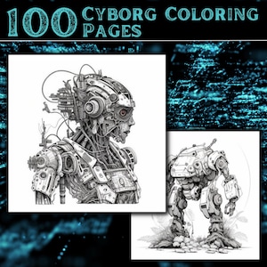 100 Cyborg Coloring Pages | Printable Coloring Book | Coloring Pages ...