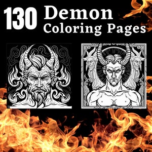 130 Demonic Coloring Pages Printable Coloring Book Coloring Pages for ...