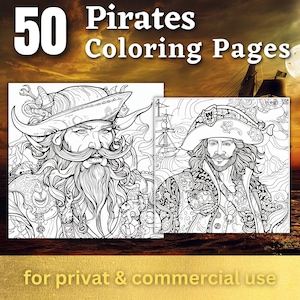 50 Pirate Coloring Pages | Printable Coloring Book | Coloring Pages for ...
