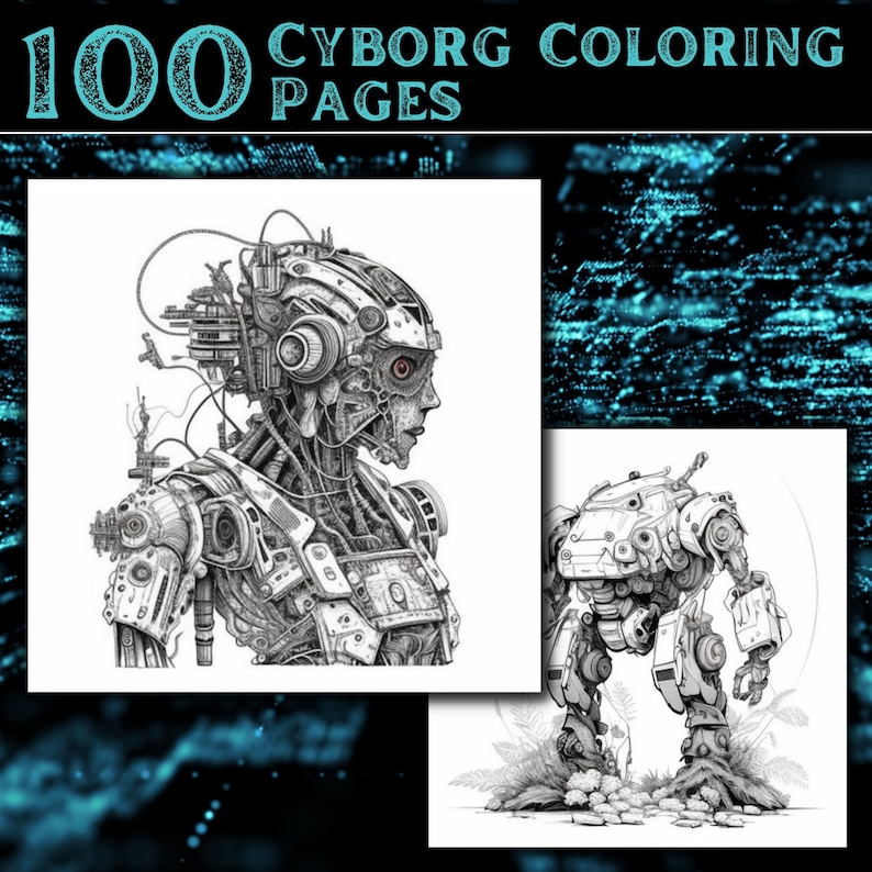100 Cyborg Coloring Pages Printable Coloring Book Coloring Pages for ...